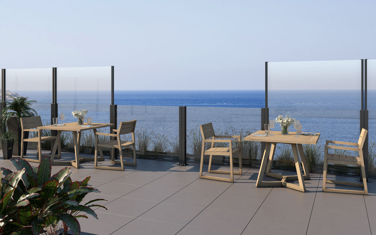 Height Adjustable Glass Balustrade | Windstop Pro